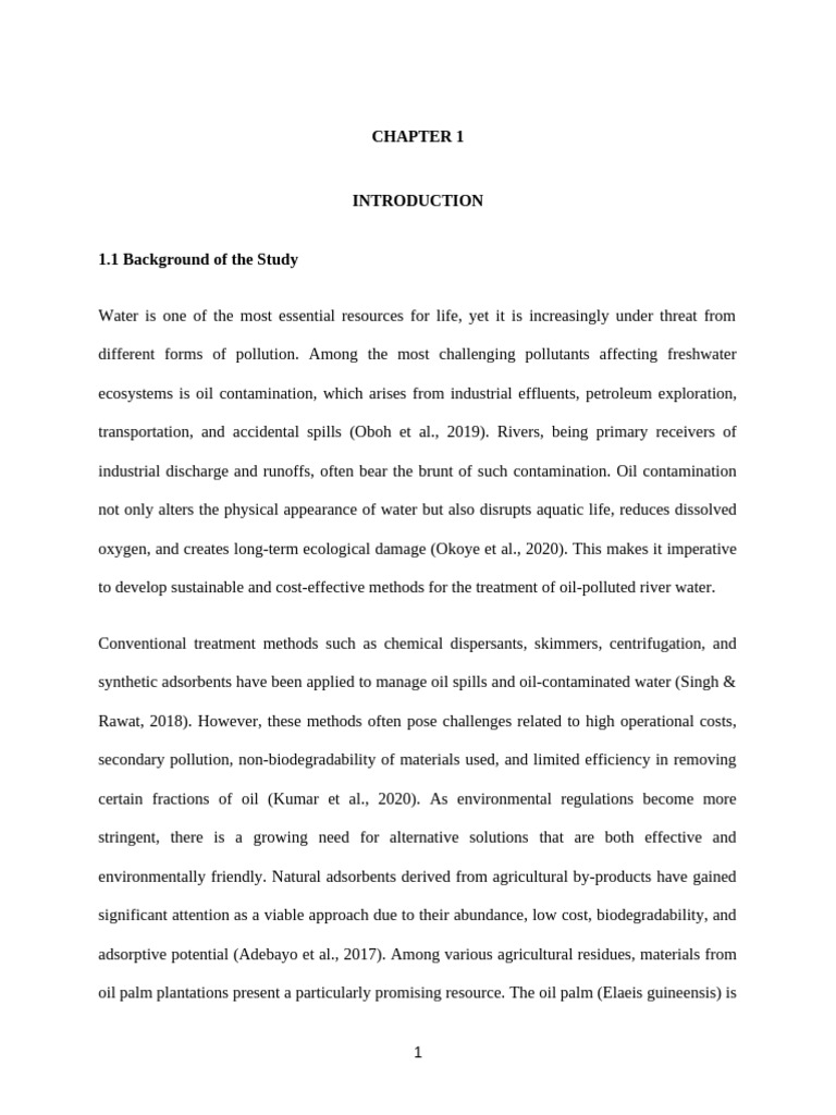 Precious Ogu Project Work - New (Repaired) ... | PDF | Adsorption ...