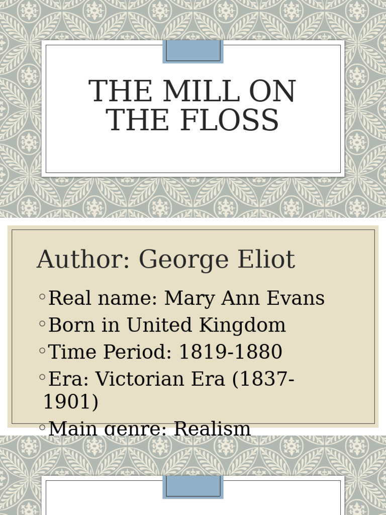 The Mill On The Floss | PDF