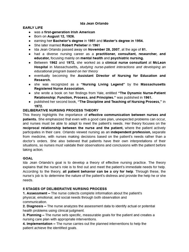 Ida | PDF | Nursing | Cognition