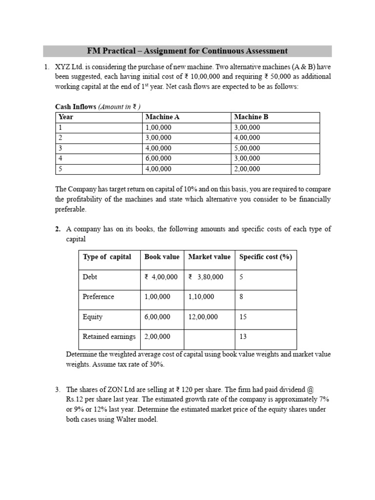 FM Practical Assignment | PDF | Economies | Market (Economics)