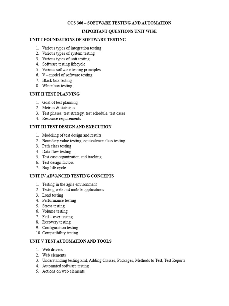 Software Testing & Automation Guide | PDF