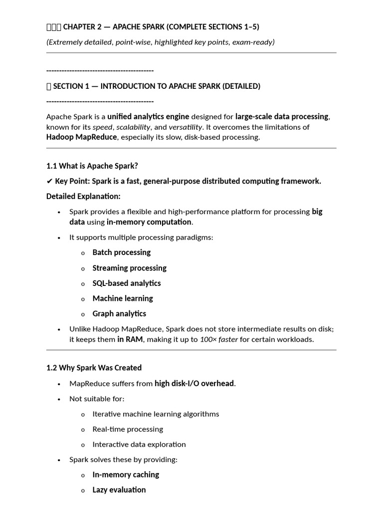 Spark | PDF | Apache Spark | Information Technology Management