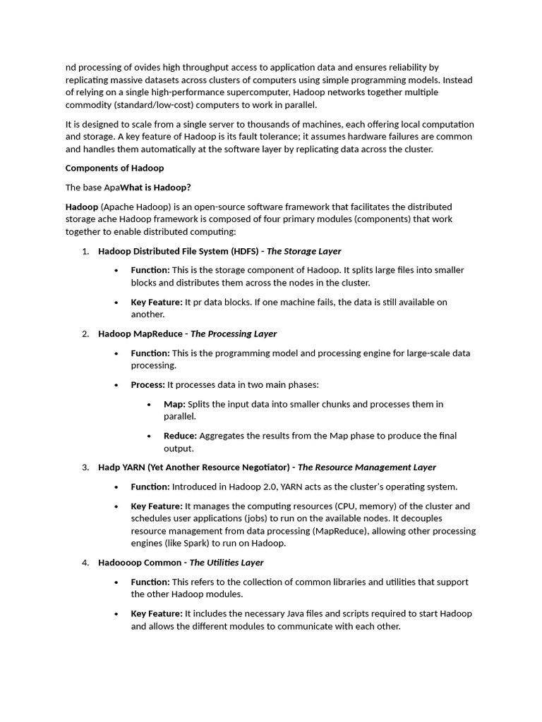 1st dock | PDF | Apache Hadoop | Computer Cluster