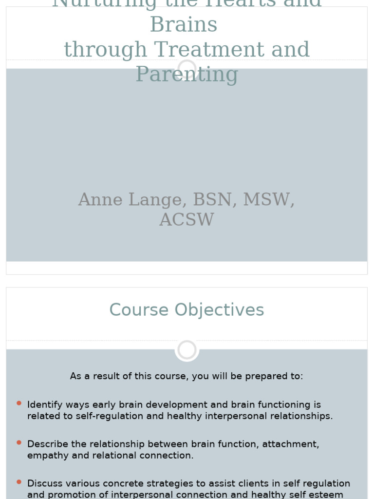 Nurturing The-Hearts and Brains | PDF | Attachment Theory ...