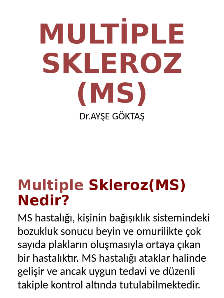 Multiple Skleroz | PDF