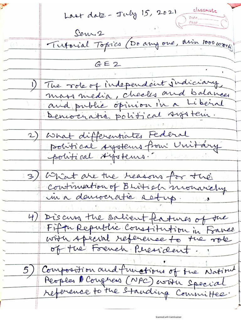 Ge 2 Tutorial Topics 1 Pdf