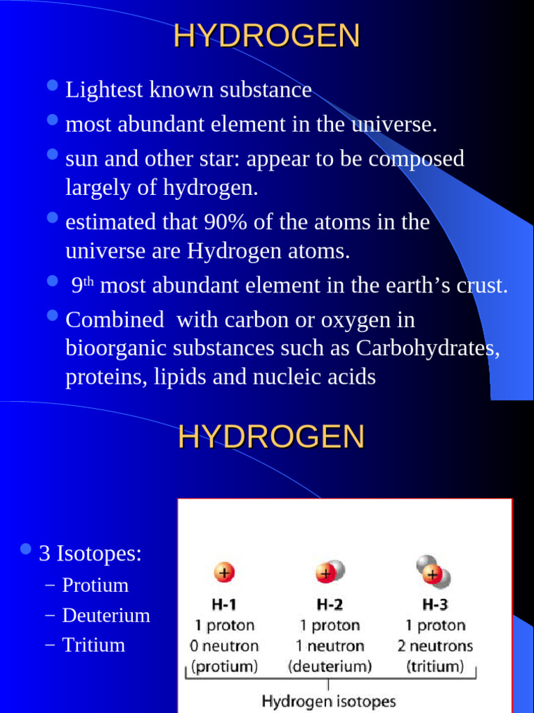 Hydrogen | PDF