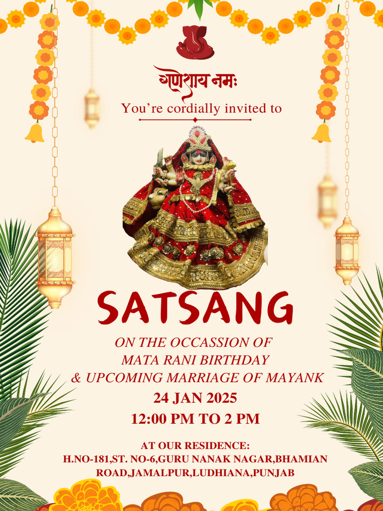 Satsang Invitation | PDF