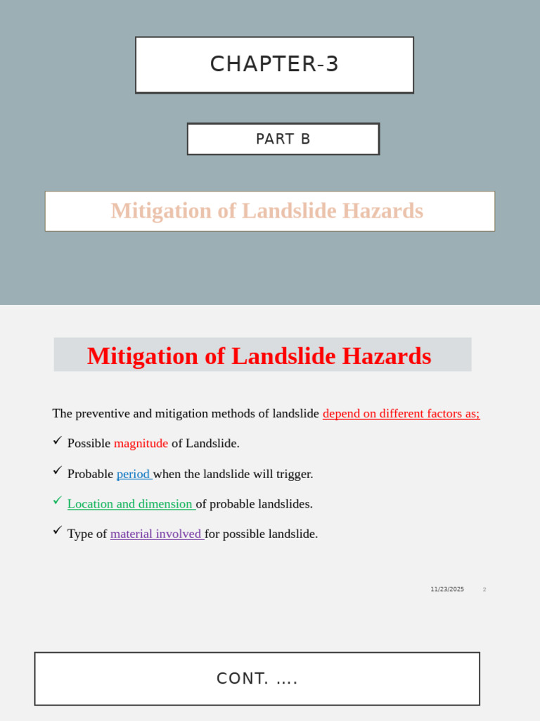 Landslide Hazard Mitigation Strategies | PDF | Landslide | Earth Sciences