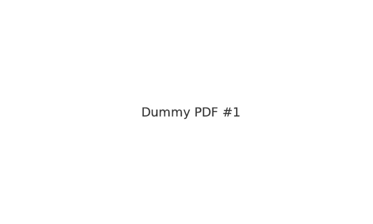 Dummy 1 | PDF