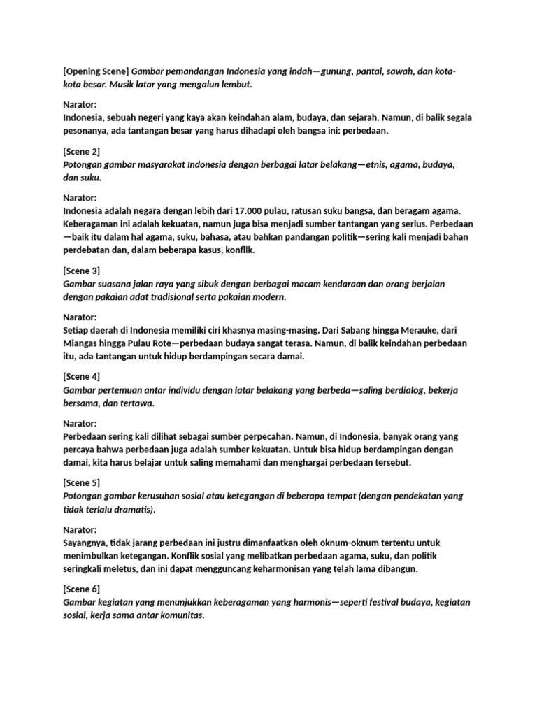 Script Video Latsar | PDF