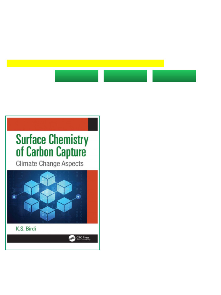 Surface Chemistry of Carbon Capture-Climate Change Aspects 1st Edition ...