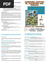 TABAQUISMO Triptico CON IMAGENES | PDF | Fumar tabaco | Adicción