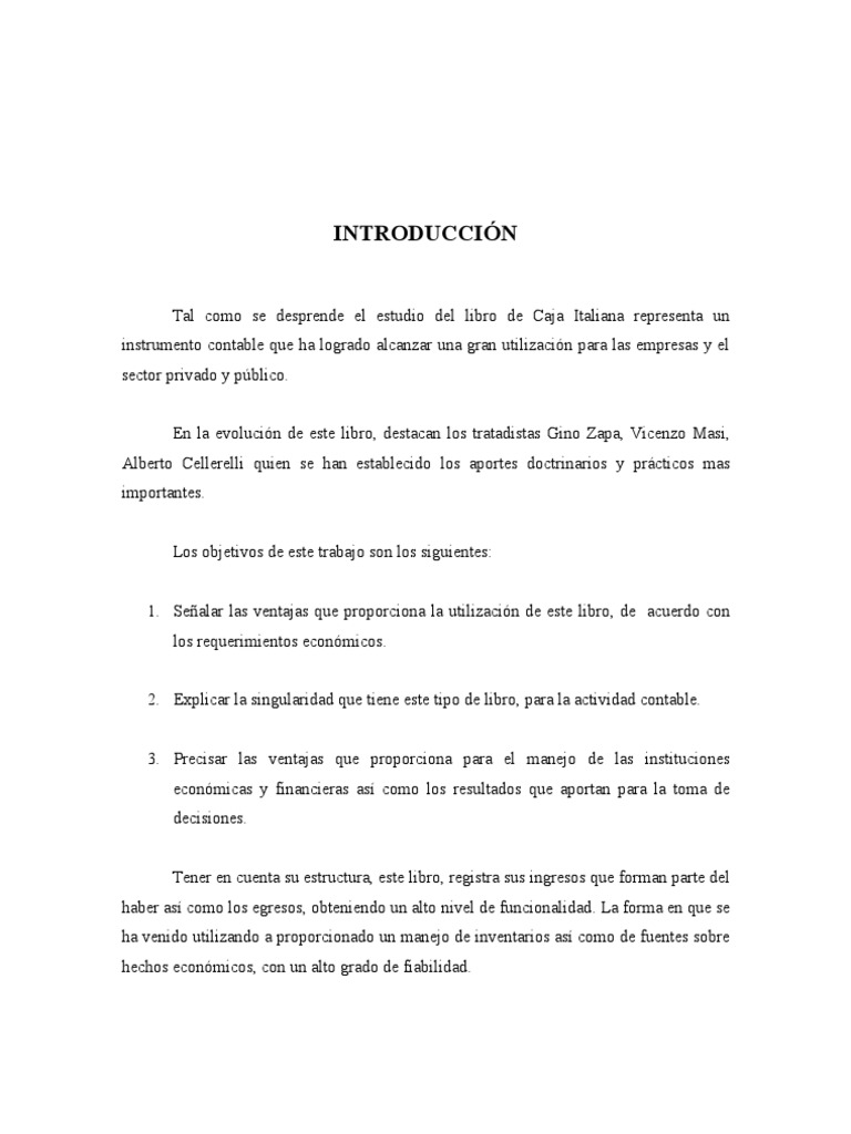 Libro de Caja Italiana: Guía Práctica | PDF | Contabilidad | Bancos