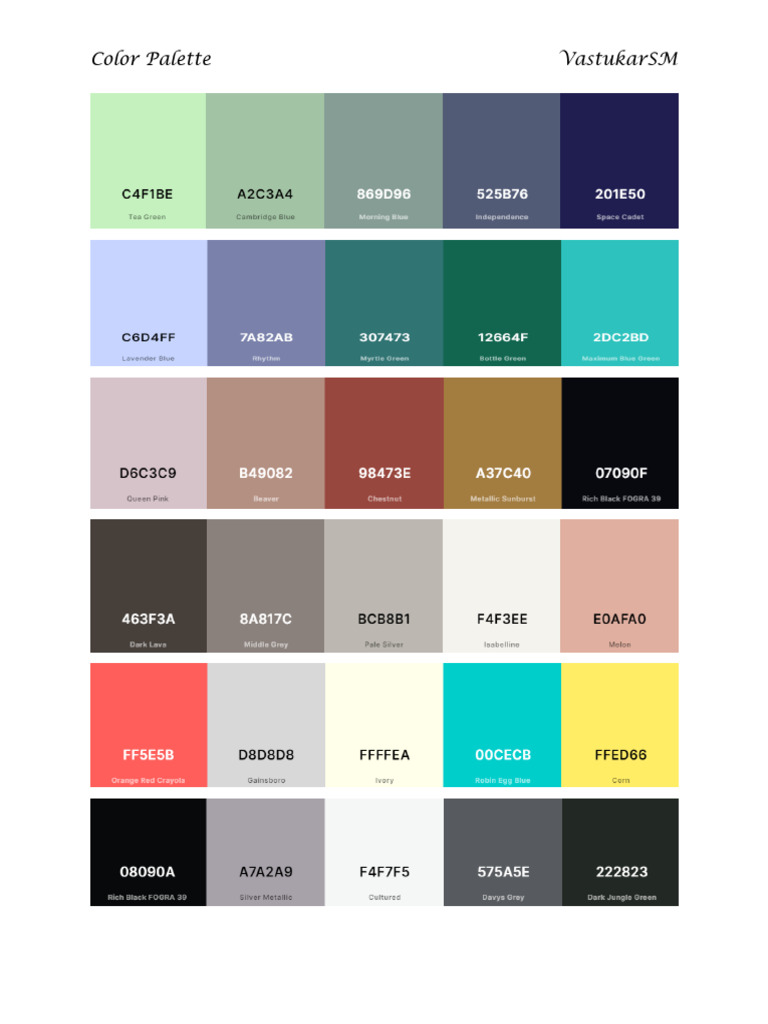 Color Palette | PDF