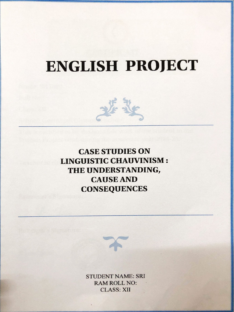 Linguistic Chauvinism | PDF