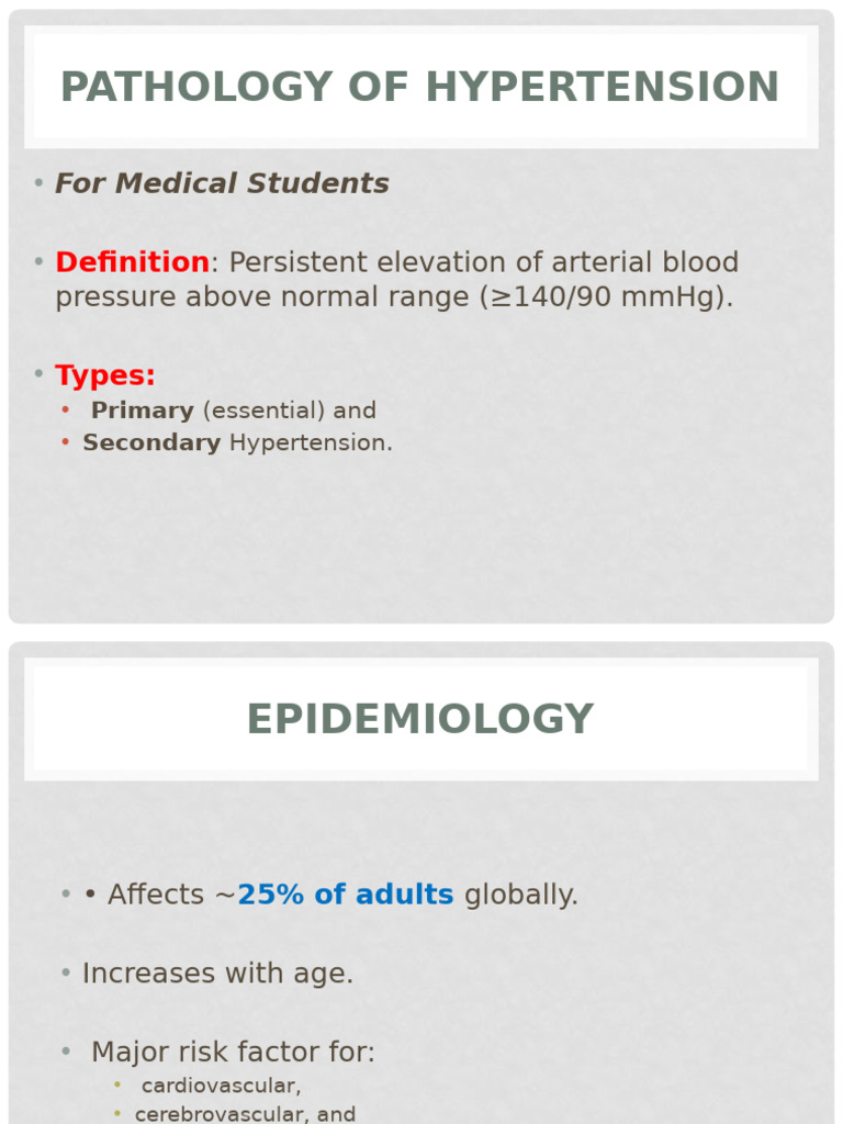 Pathology_of_Hypertension (1) | PDF | Hypertension | Angiotensin