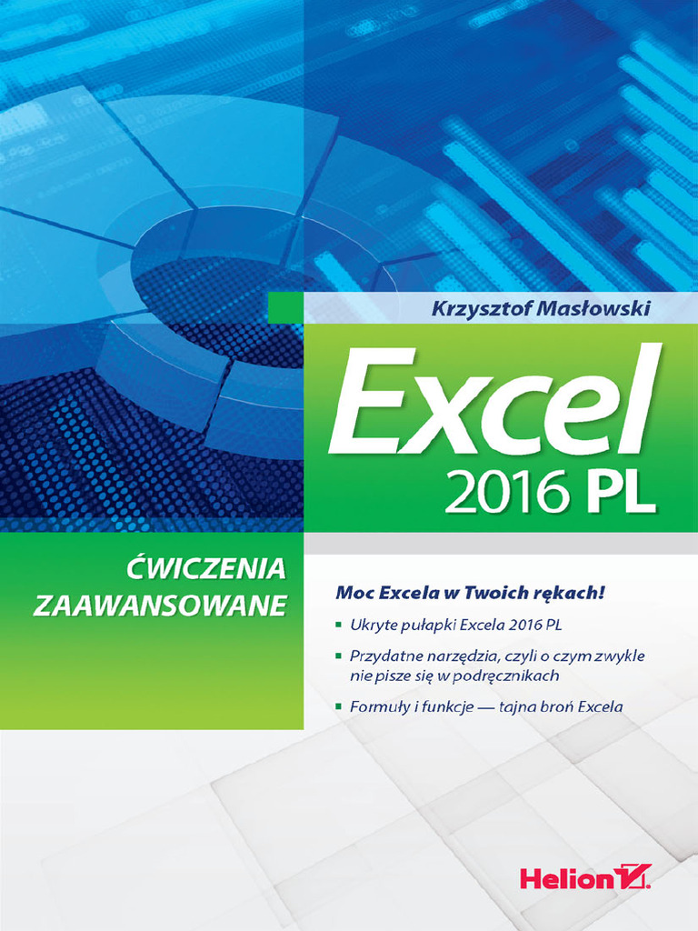 Kiazka Ebook Excel 2016 PL Cwiczenia Zaawansowane Maslowski | PDF