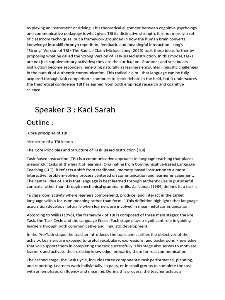 tbi 1 | PDF | Learning | Fluency