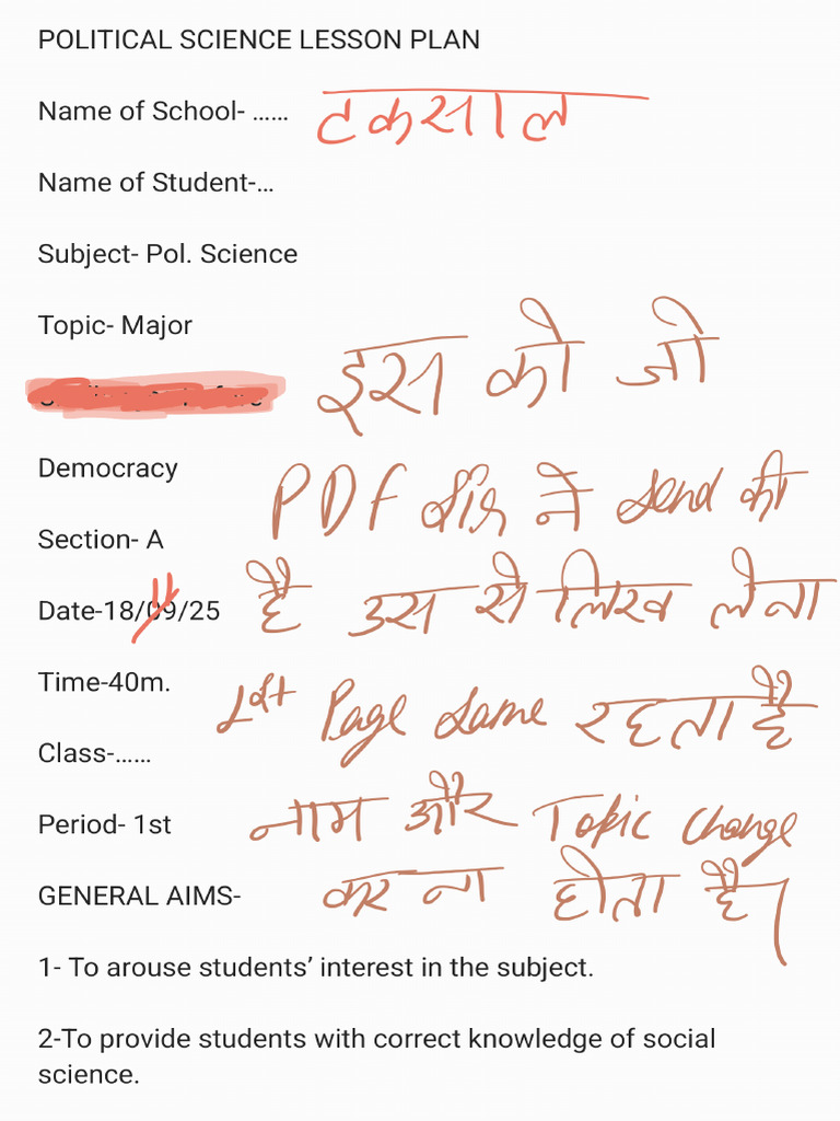 What is Democracy Lesson Plan | PDF