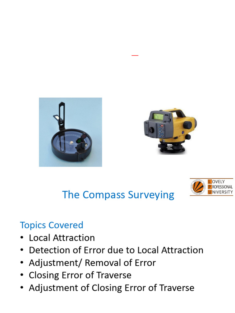 4.3 Compass Surveying - Traverse Plotting | PDF | Compass
