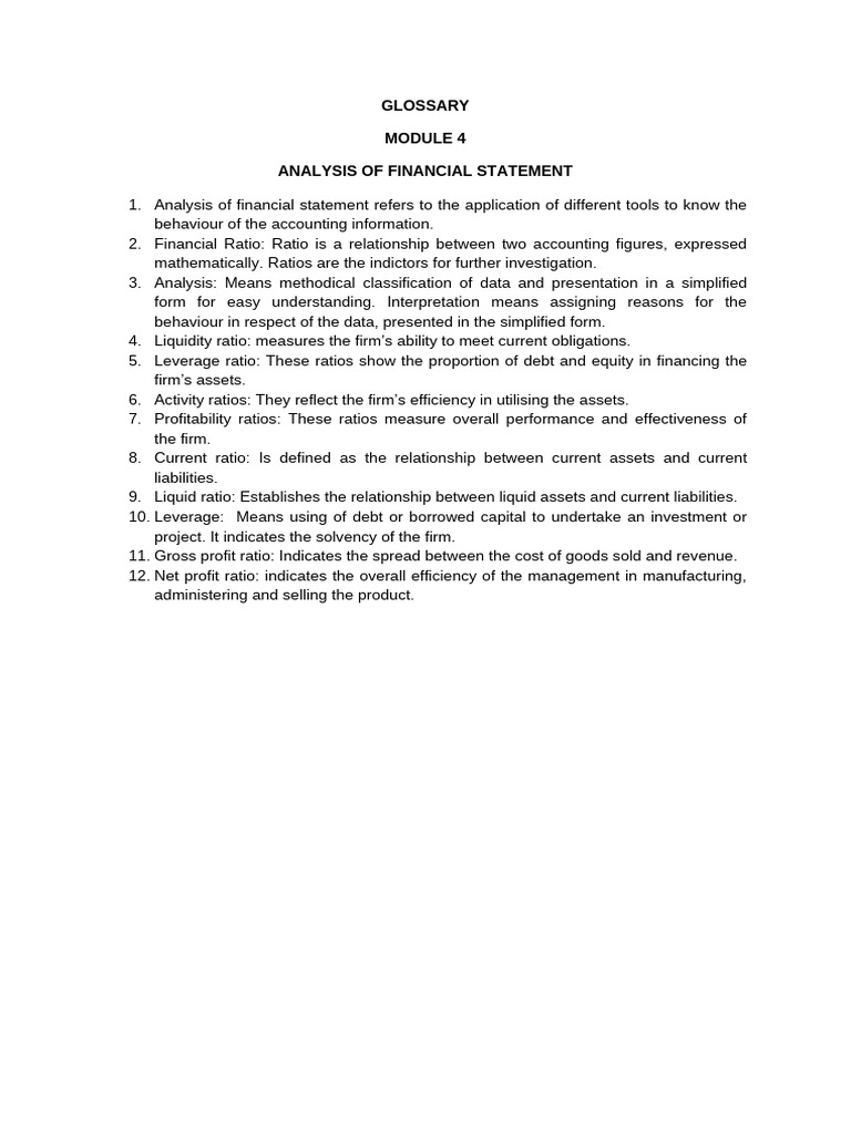 Module 4-Management Accounting | PDF | Revenue | Equity (Finance)