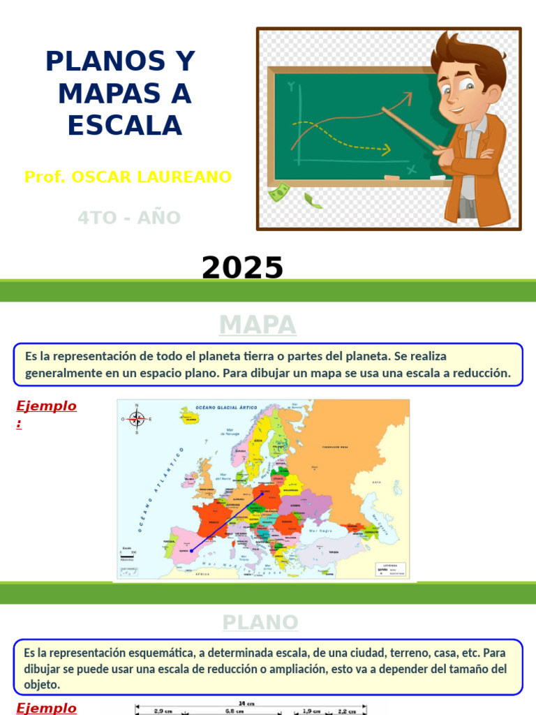 Planos y Mapas: Escalas y Ejercicios | PDF