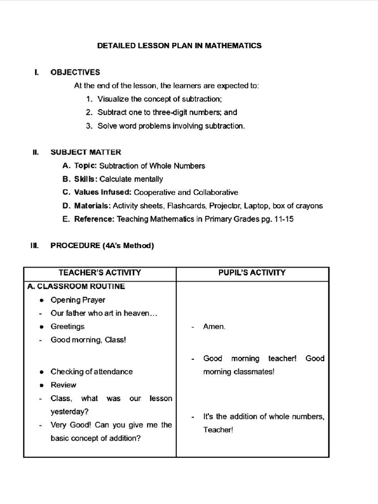 Lesson Plan PDF | PDF