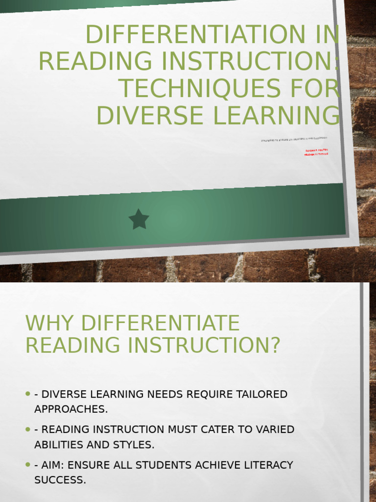 Differentiated Reading Strategies for All Learners | PDF | Intelligence ...