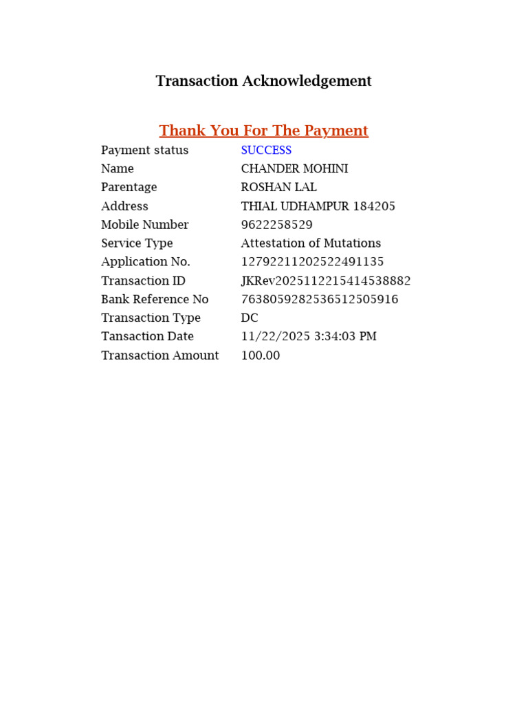 Pay Success | PDF