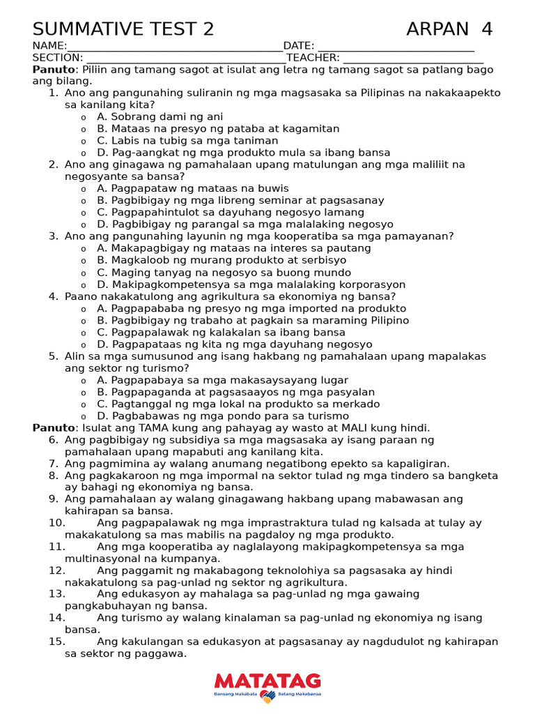 Arpan 4 Summative 02 | PDF