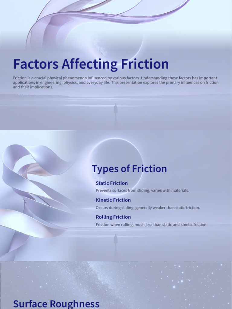 Factors Affecting Friction | PDF | Friction | Physical Quantities