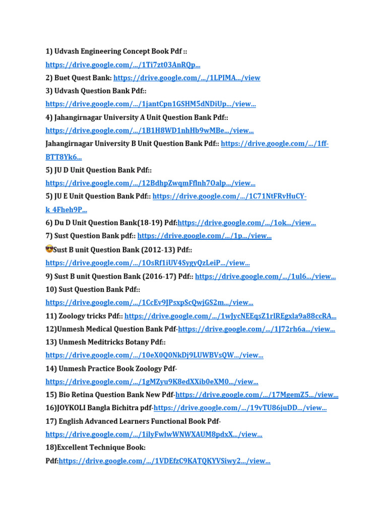 Comprehensive Question Bank PDFs | PDF