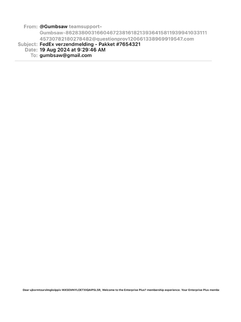 FedEx Verzendmelding - Pakket #7654321 | PDF | Economies