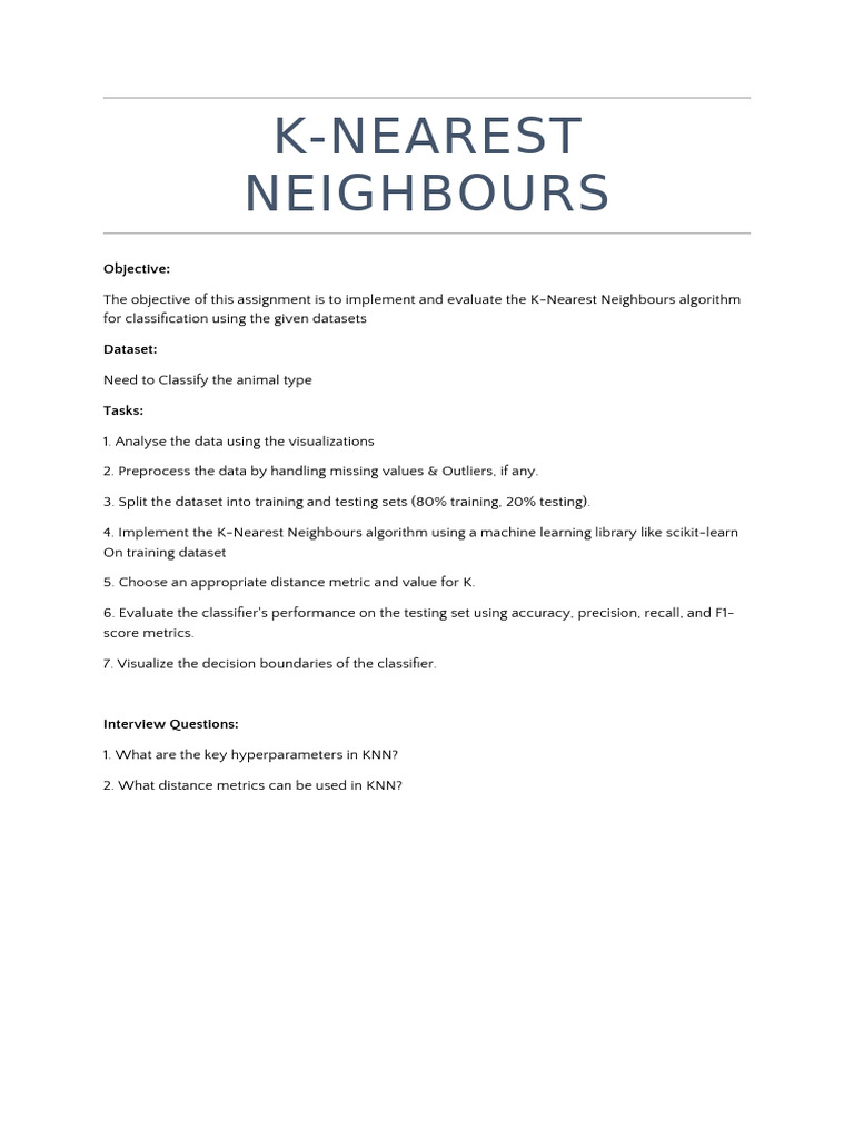Knn | PDF