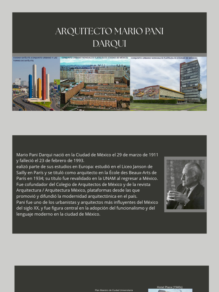 Mario Pani - Cristian Fernandez Cox - Eva Burgos - Historia | PDF