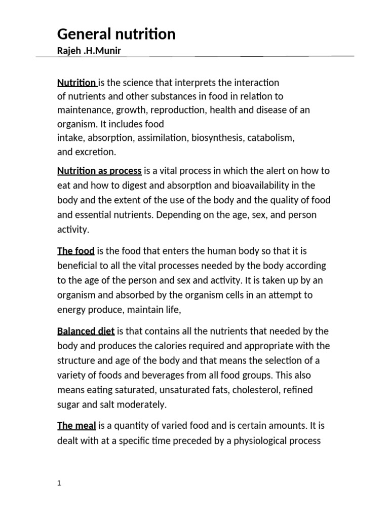 General Nutrition | PDF | Breast Milk | Dietary Fiber