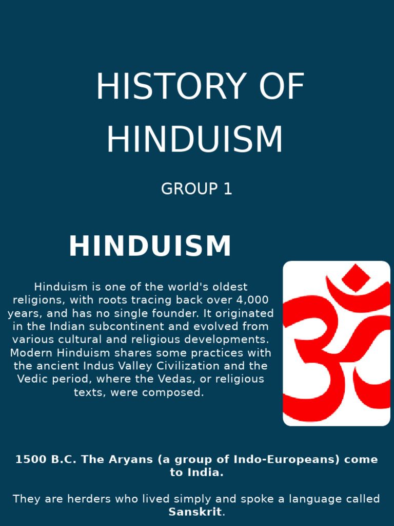 Overview of Hinduism's History | PDF | Brahman | Hindu Deities