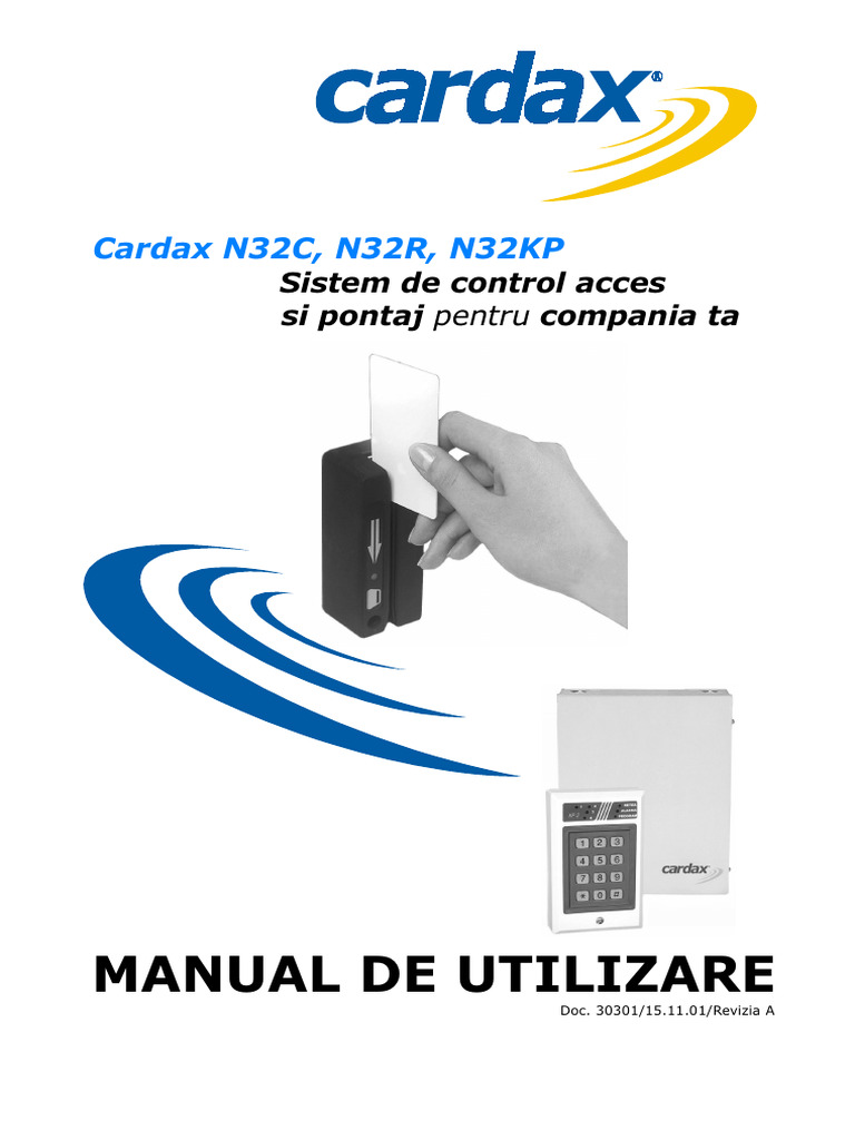 Manual de Utilizare Sistem de Control Acces | PDF | Computer ...