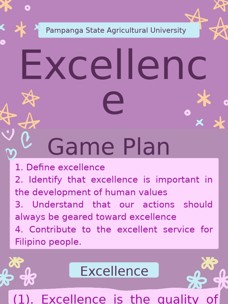 7. Excellence | PDF | Creativity | Self Awareness