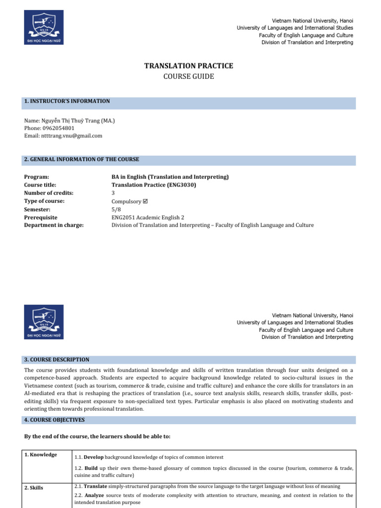 ENG30303 - Translation Practice 3.9.2025 | PDF | Translations ...