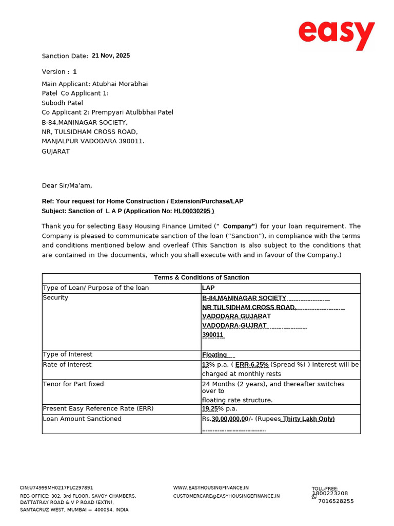 Atul Patel | PDF | Loans | Mortgages