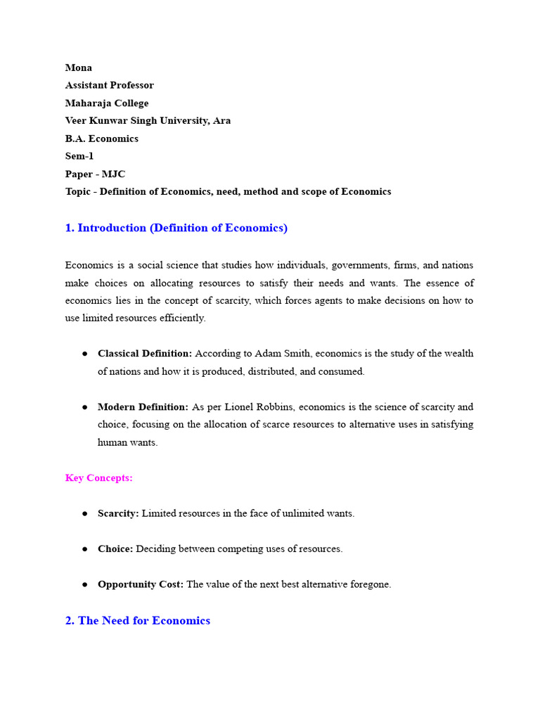 6719d2e40b47c20241024045356definition of Economics, Need, Method and ...