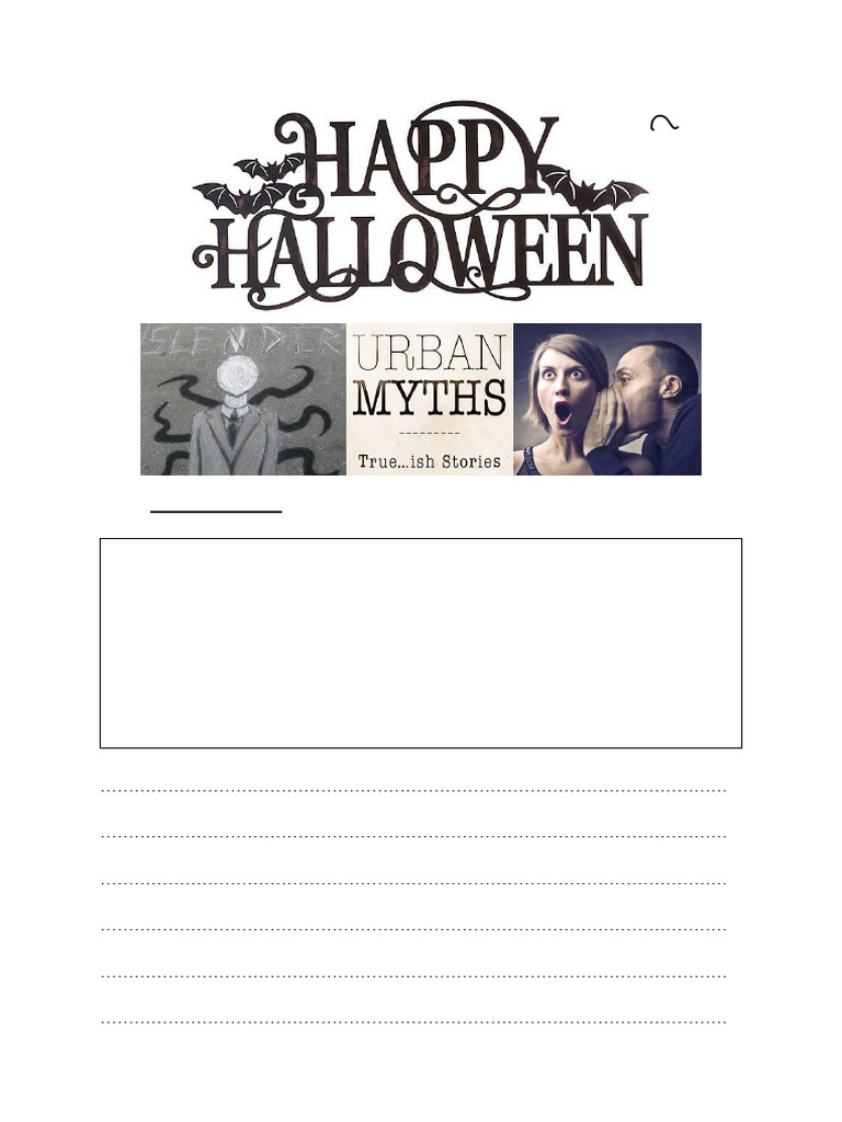 5A1_Cultural Unit - Urban Myths and Legends | PDF