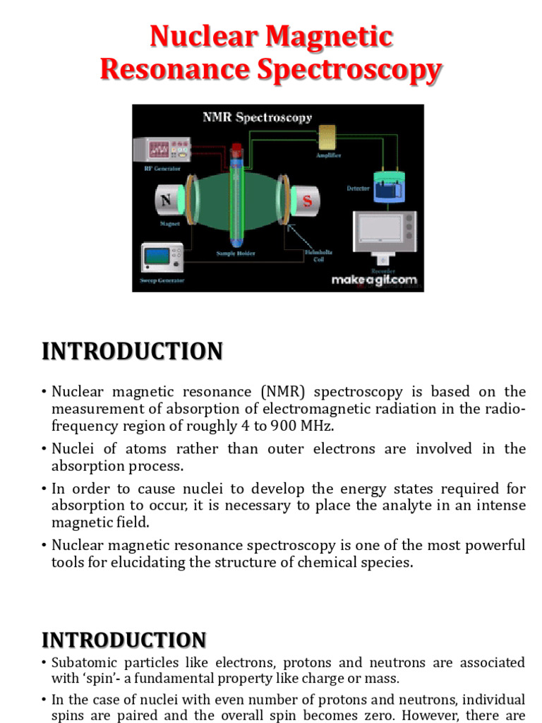 NMR Spectroscopy: Principles and Theory | PDF | Relaxation (Nmr ...