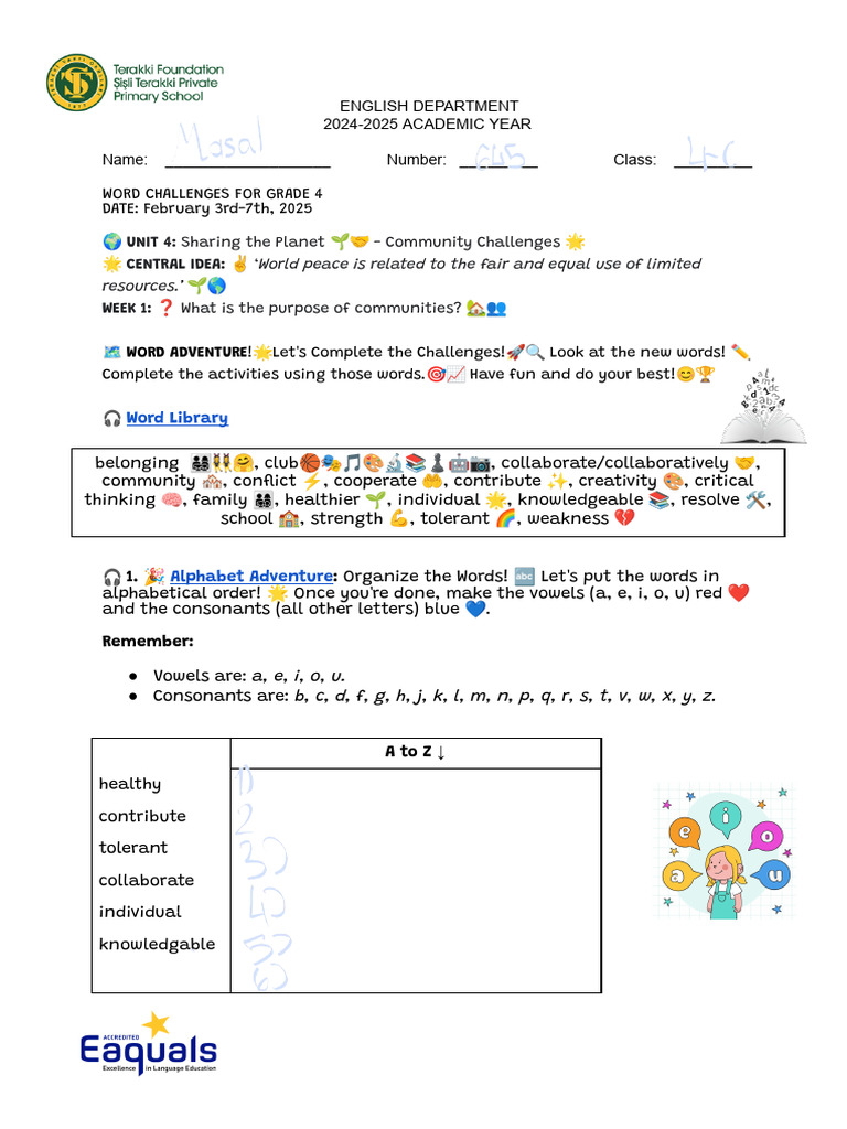 L9_Word Challenges 6 | PDF | Skill