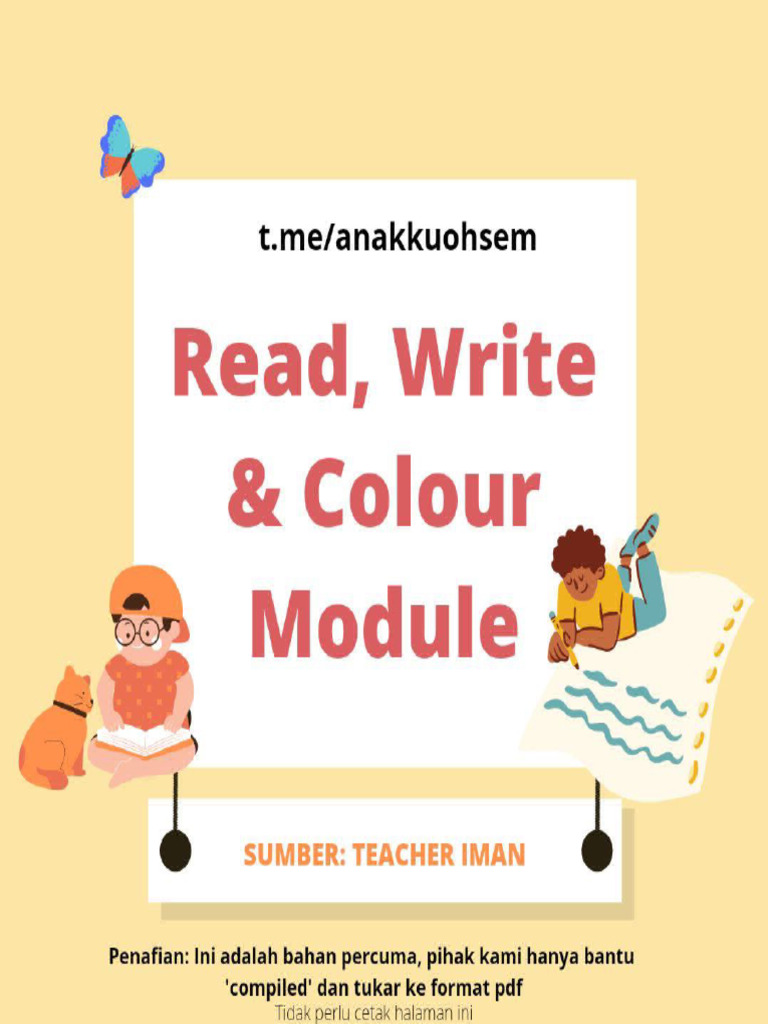 Read Write Colour Modul Teacher Iman | PDF