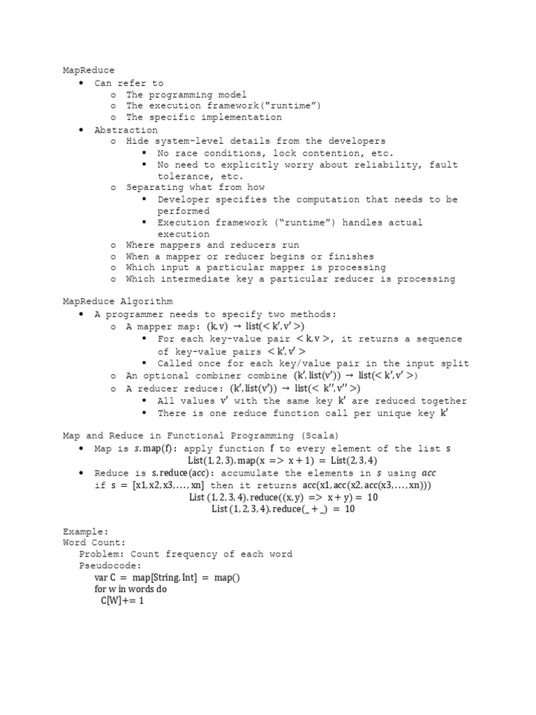 02.2 MapReduce Programming Model | PDF | Map Reduce | Theoretical ...