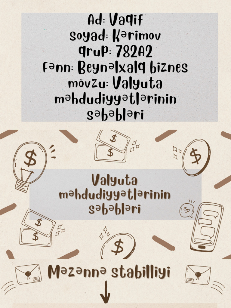 Valyuta Məhdudiyyətlərinin Səbəbləri PDF | PDF