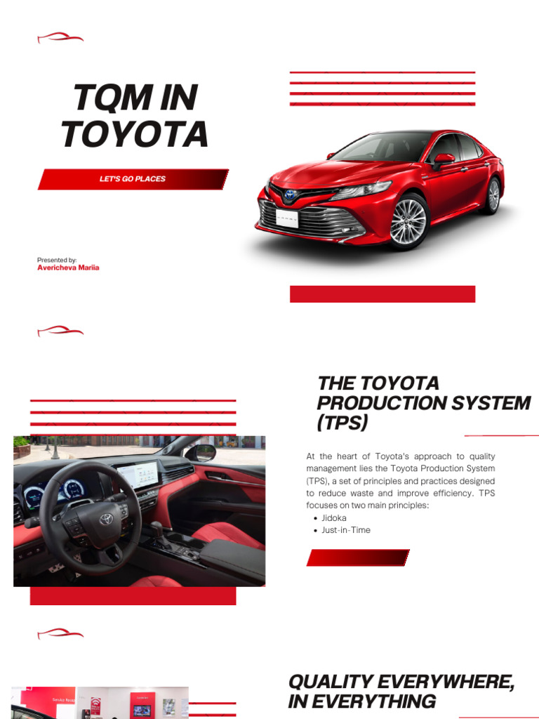 Toyota's TQM: Efficiency & Quality Insights | PDF